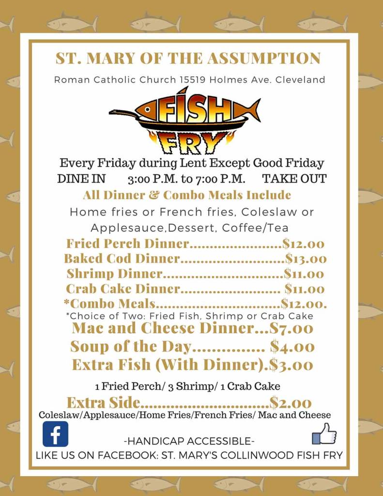 Fish Fry at St. Mary of the Assumption - Church of St. Mary of the ...